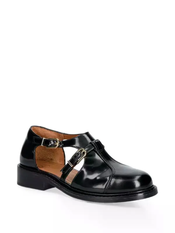 BILLI BI Buckle-fastening Cut-out Derby Shoes