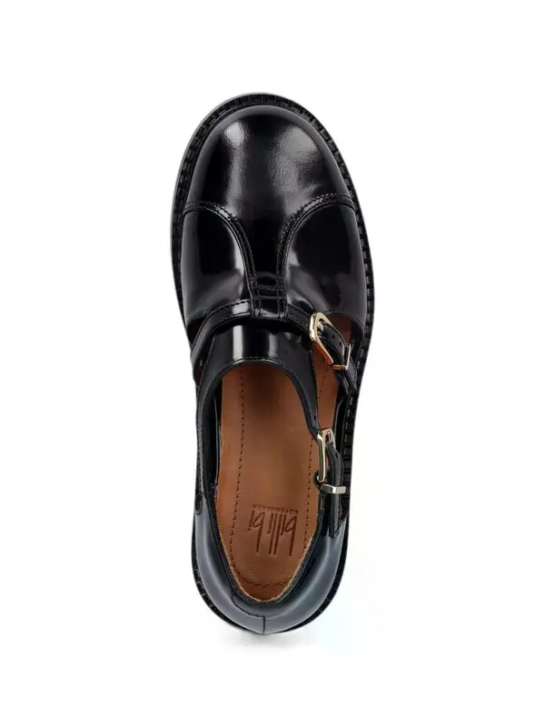 BILLI BI Buckle-fastening Cut-out Derby Shoes