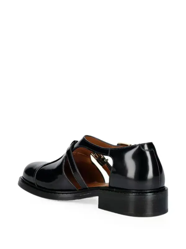 BILLI BI Buckle-fastening Cut-out Derby Shoes