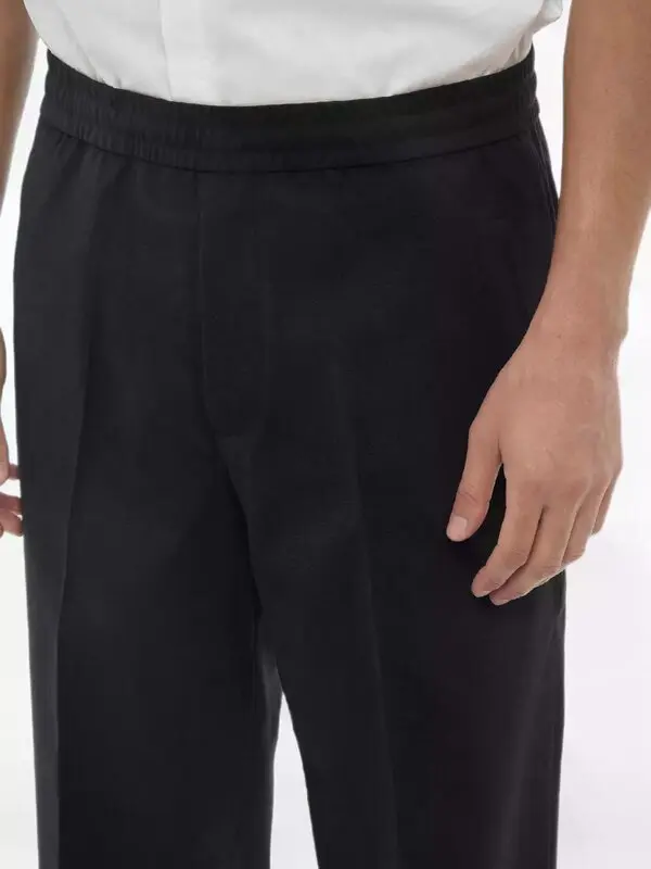 Neil Barrett Elasticated-waistband Turn-up Trousers