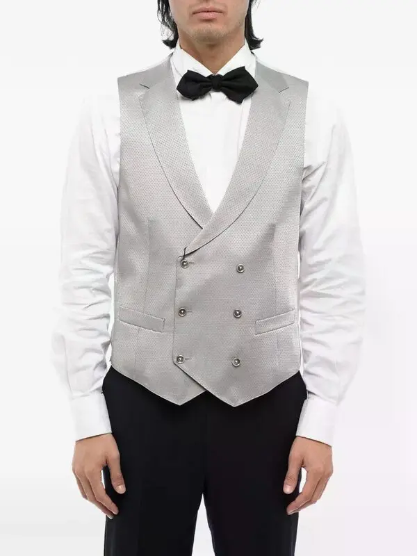Corneliani Double-breasted Waistcoat - Grey