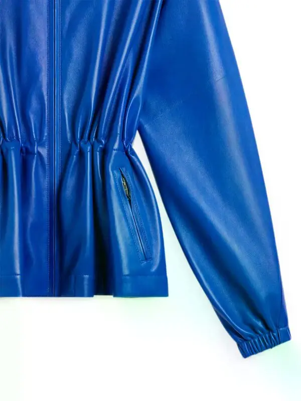 Givenchy Gathered-waist High-neck Jacket