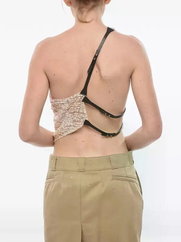 Dsquared2 Sequin-embellished One-shoulder Top