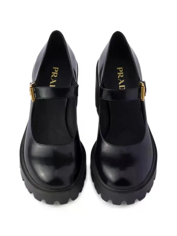 Prada Brushed Leather Pumps