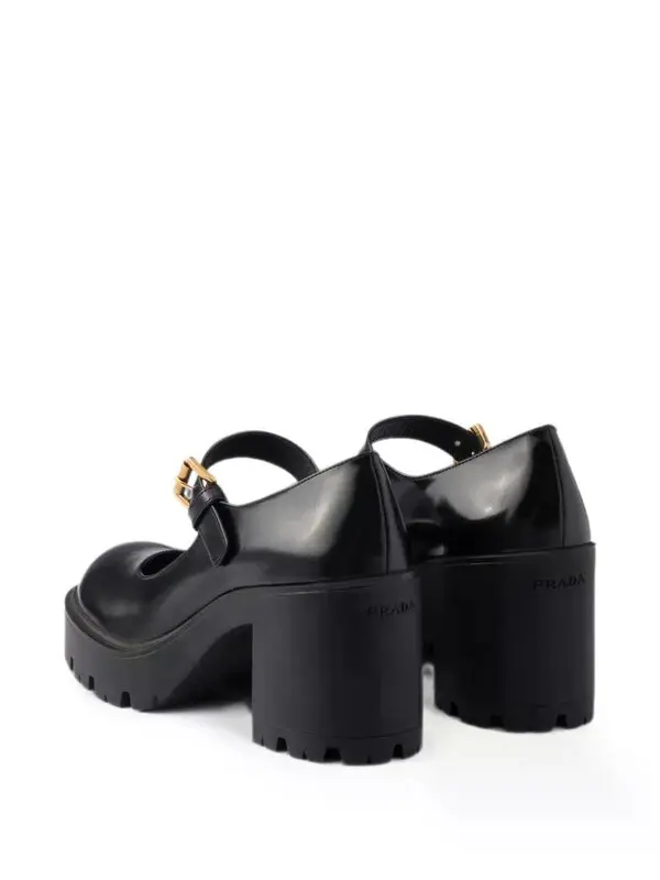 Prada Brushed Leather Pumps