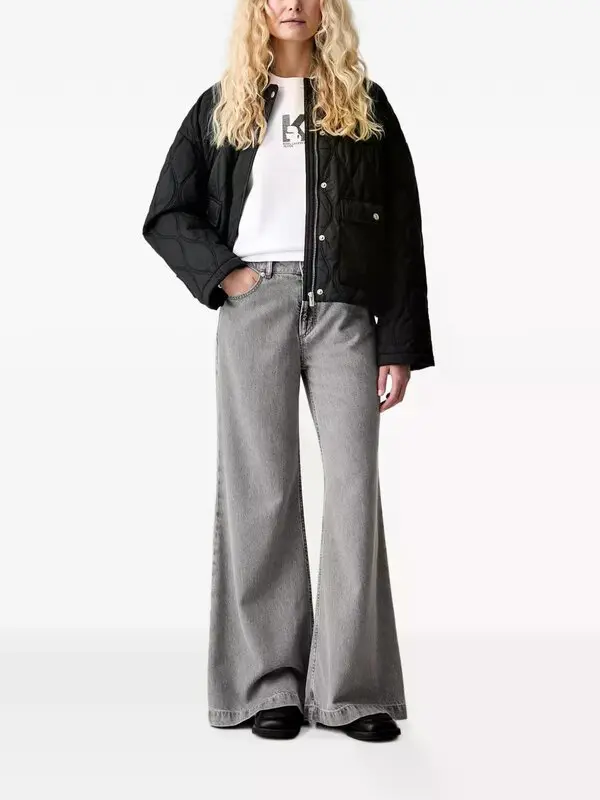 Karl Lagerfeld Quilted Drop-shoulder Jacket