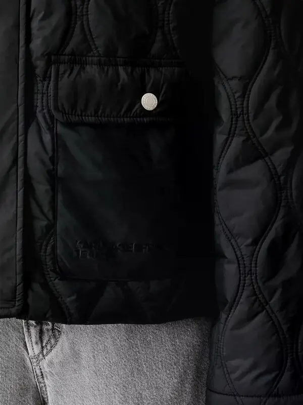 Karl Lagerfeld Quilted Drop-shoulder Jacket