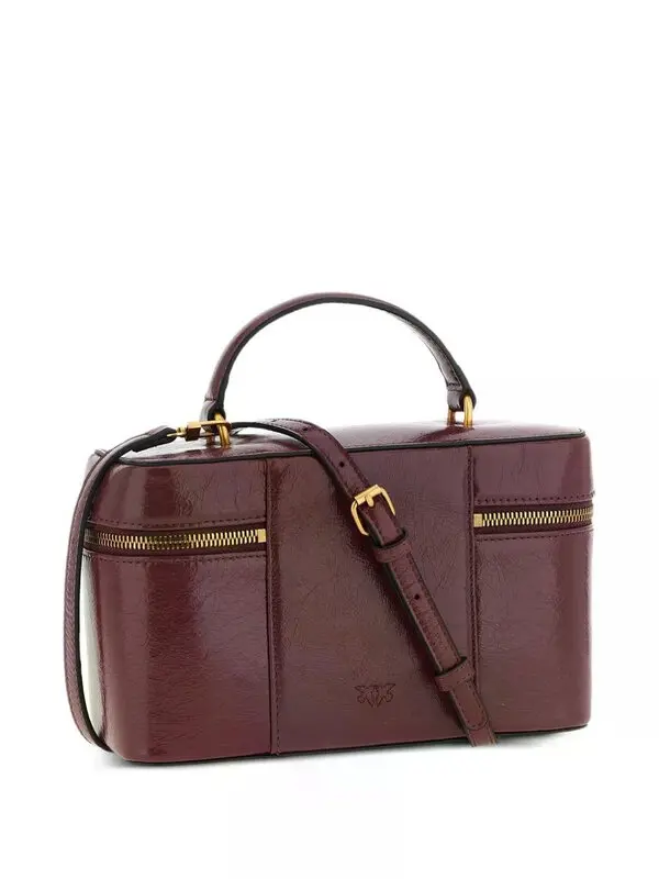 Pinko Love Birds Leather Tote Bag