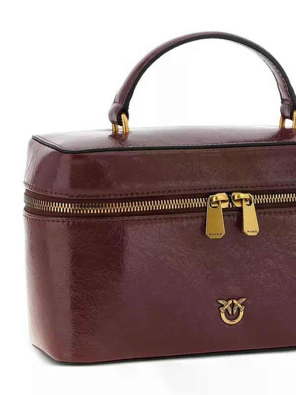 Pinko Love Birds Leather Tote Bag