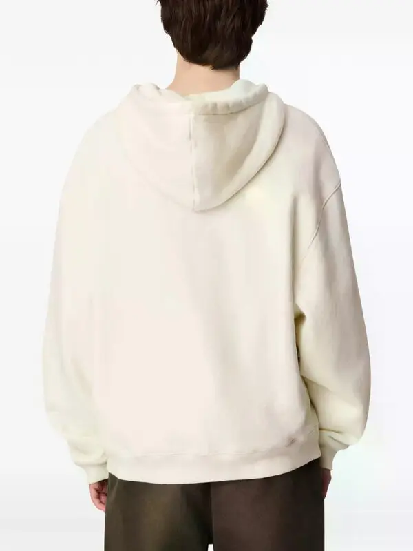 Axel Arigato Rhys Logo-embroidered Zip-up Hoodie - Neutrals