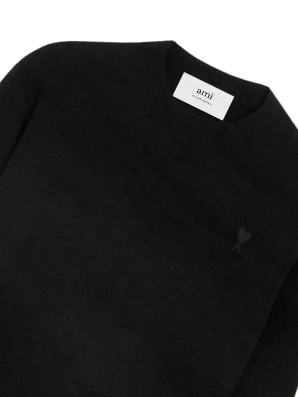AMI Paris De Coeur Tonal-logo Crewneck Sweater