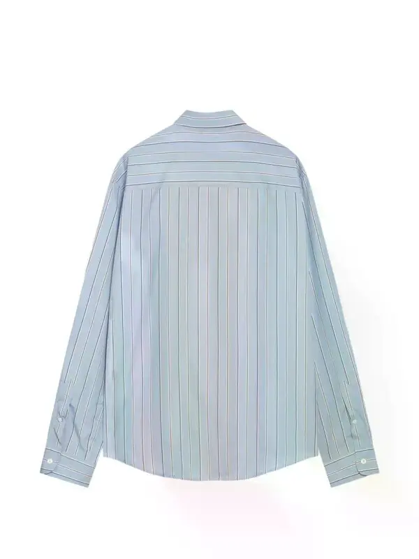 AMI Paris De Coeur Vertical-stripe Shirt