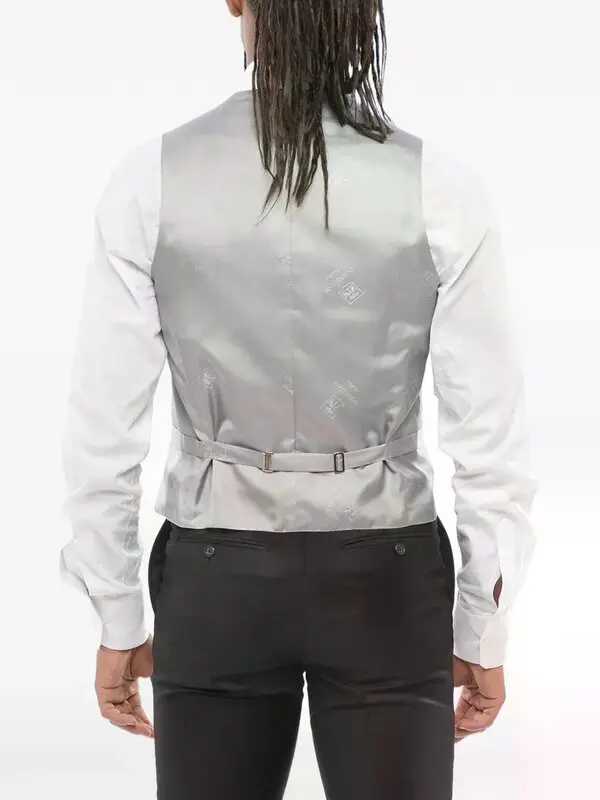 Corneliani V-neck Wool Waistcoat
