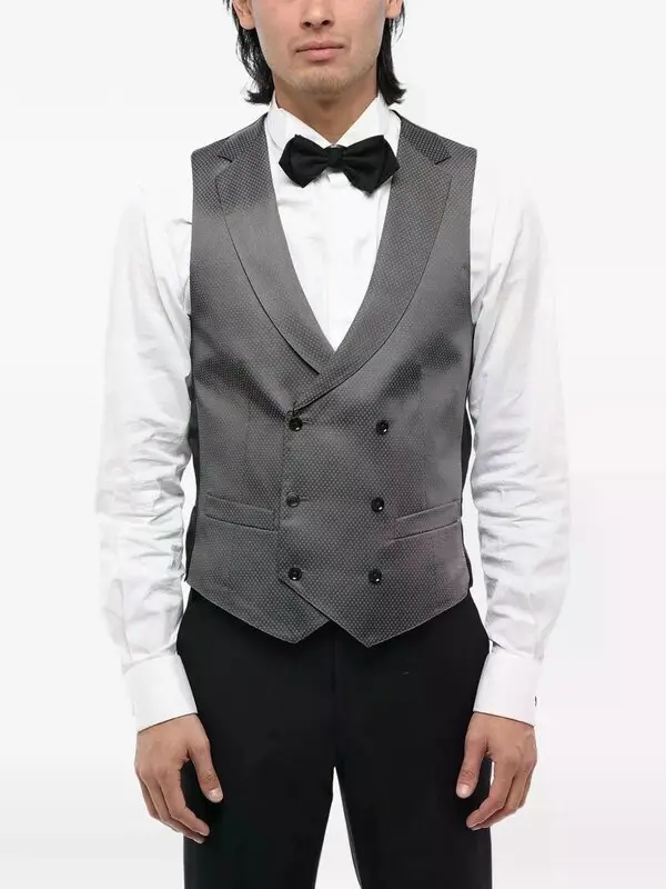 Corneliani Double-breasted Patterned Waistcoat