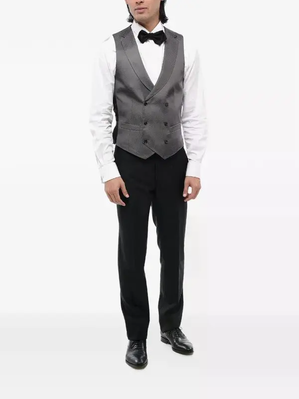 Corneliani Double-breasted Patterned Waistcoat