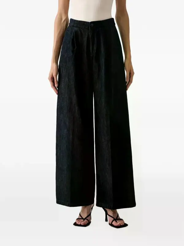 BENETTON Pleated Wide-leg Jeans - Blue