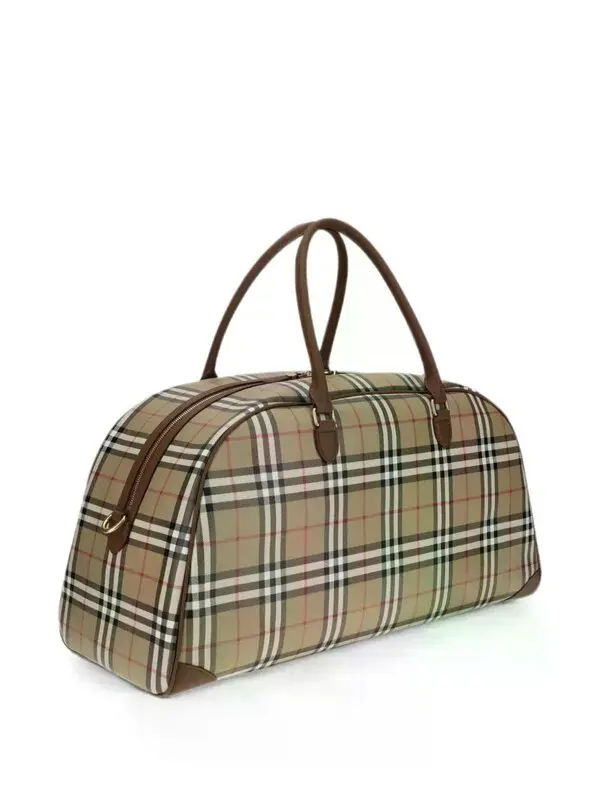 Burberry Check-pattern Holdall - Neutrals