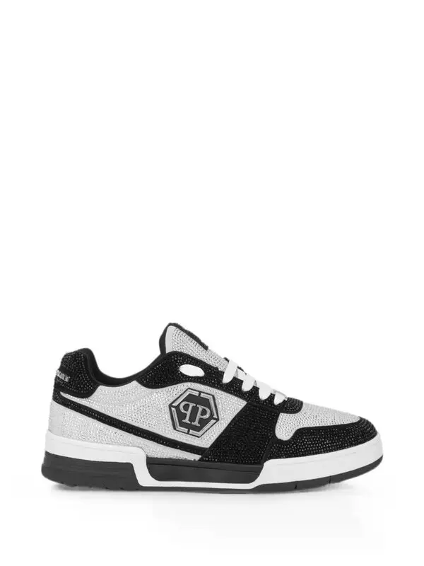 Philipp Plein Low-top Sneakers P-force 78 Strass - Silver