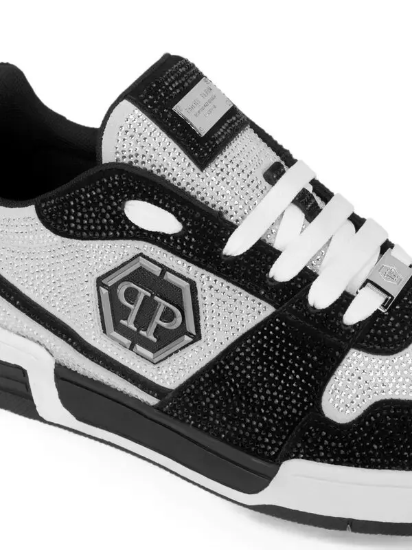 Philipp Plein Low-top Sneakers P-force 78 Strass - Silver