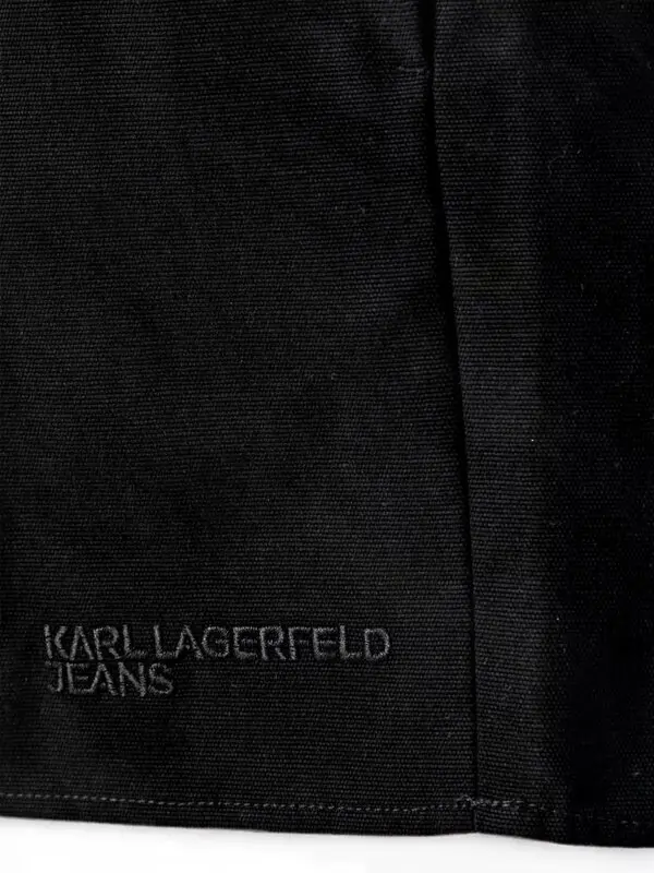Karl Lagerfeld Layered Logo Mini Skirt