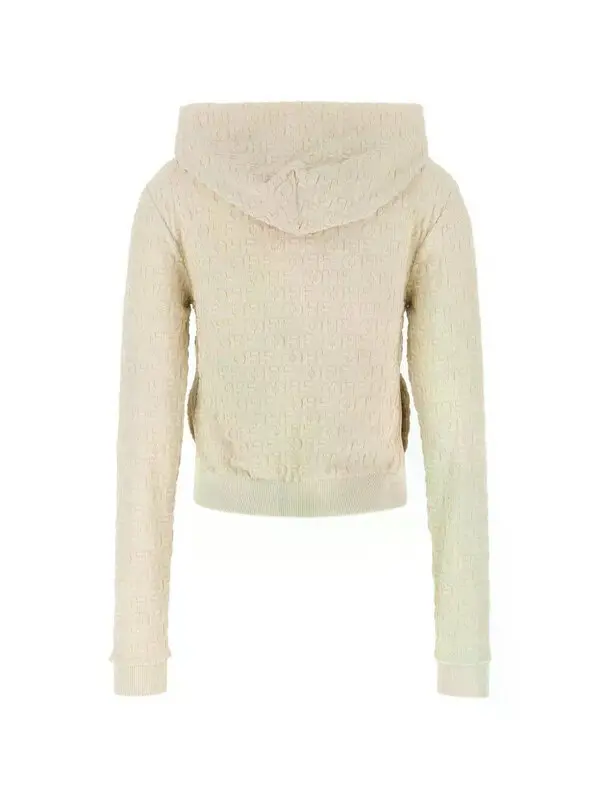 Off-White Logo-jacquard Zip-up Hoodie