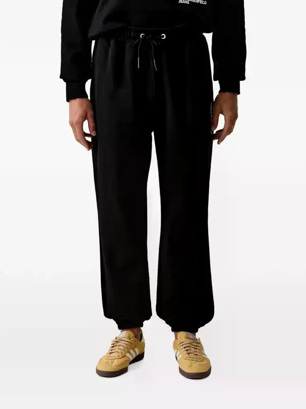 Karl Lagerfeld Drawstring-waist Logo-print Track Pants - Black