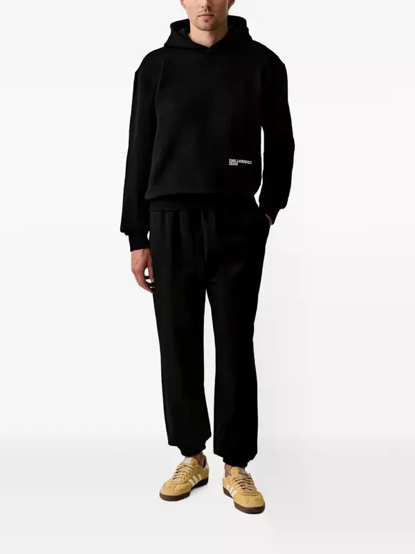 Karl Lagerfeld Drawstring-waist Logo-print Track Pants