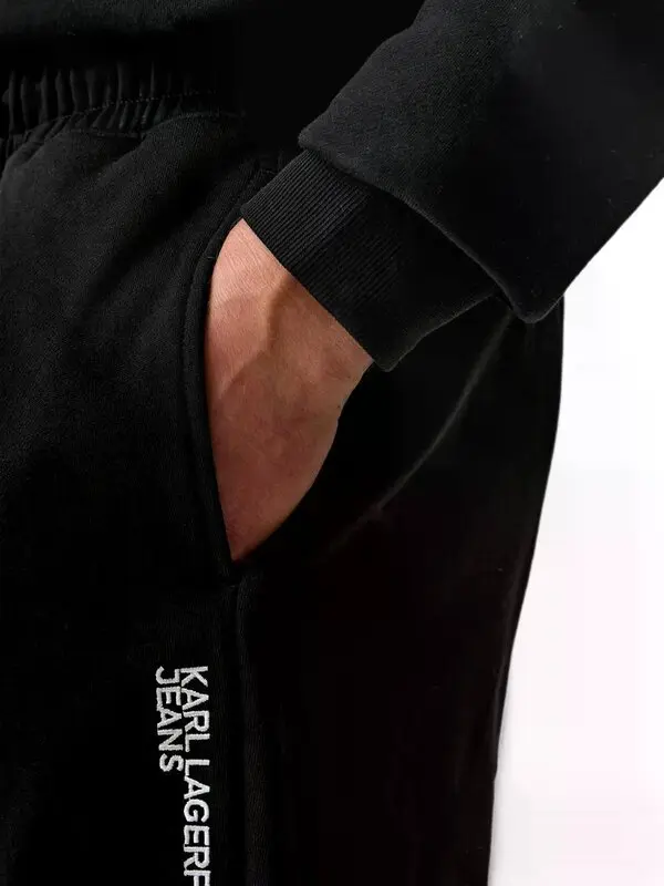 Karl Lagerfeld Drawstring-waist Logo-print Track Pants