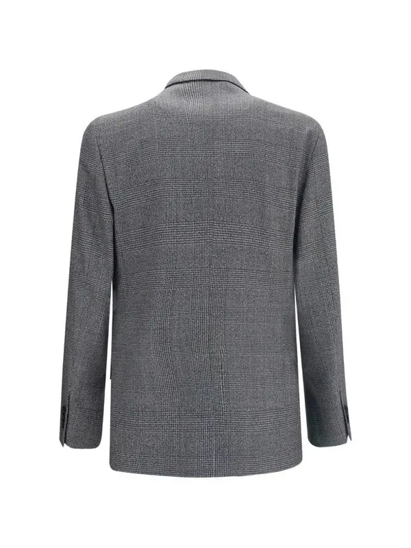 LARDINI Double-breasted Wool Blazer - Grey