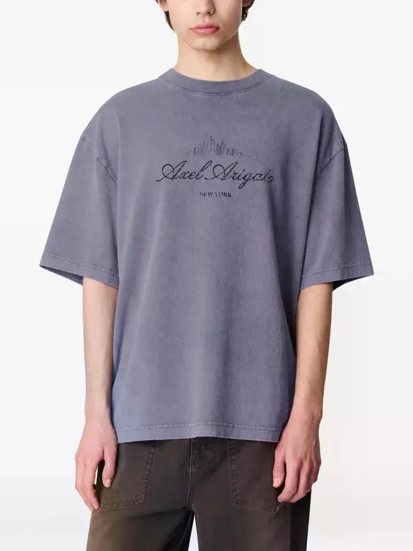 Axel Arigato Nyc Washed Sky T-shirt - Blue