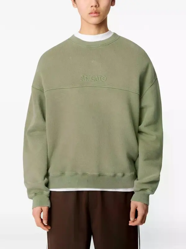 Axel Arigato Gens Logo-embroidered Washed Sweater