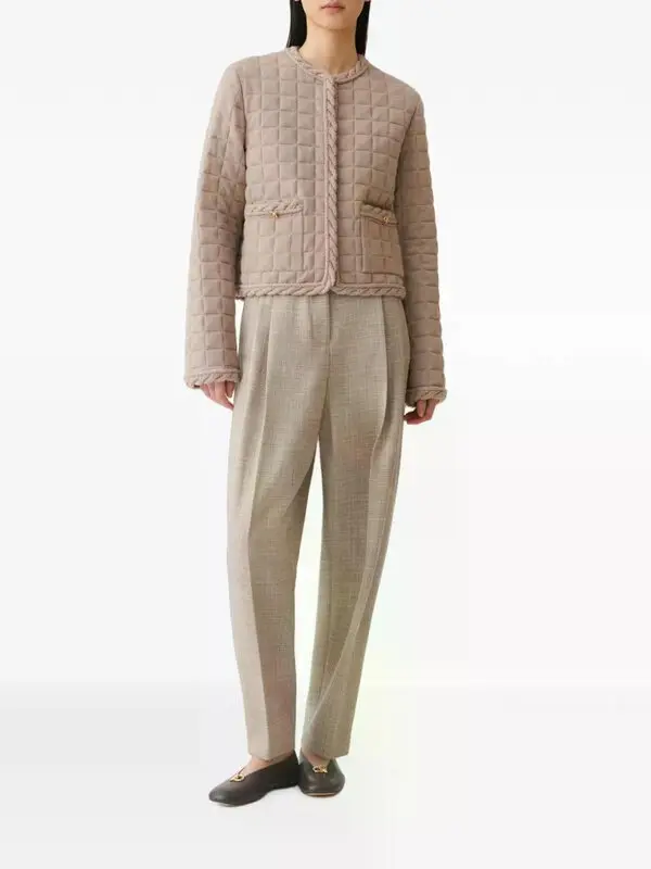 Fabiana Filippi Quilted Braided-trim Coat