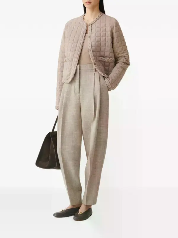 Fabiana Filippi Quilted Braided-trim Coat