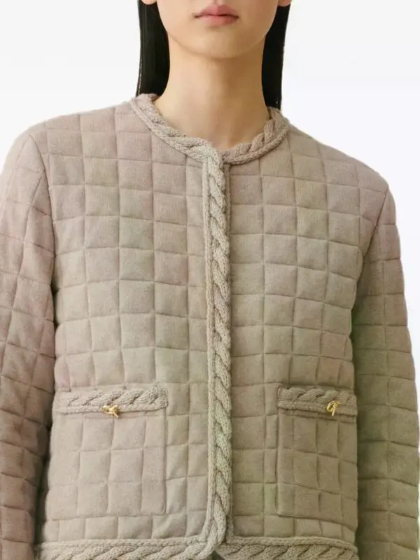 Fabiana Filippi Quilted Braided-trim Coat