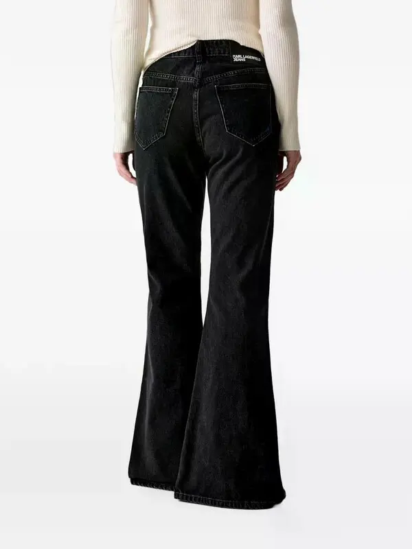 Karl Lagerfeld Seam-detail Flared-hem Jeans