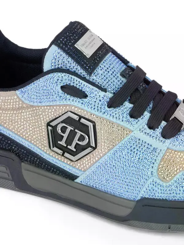 Philipp Plein Low-top Sneakers P-force 78 Strass - Blue