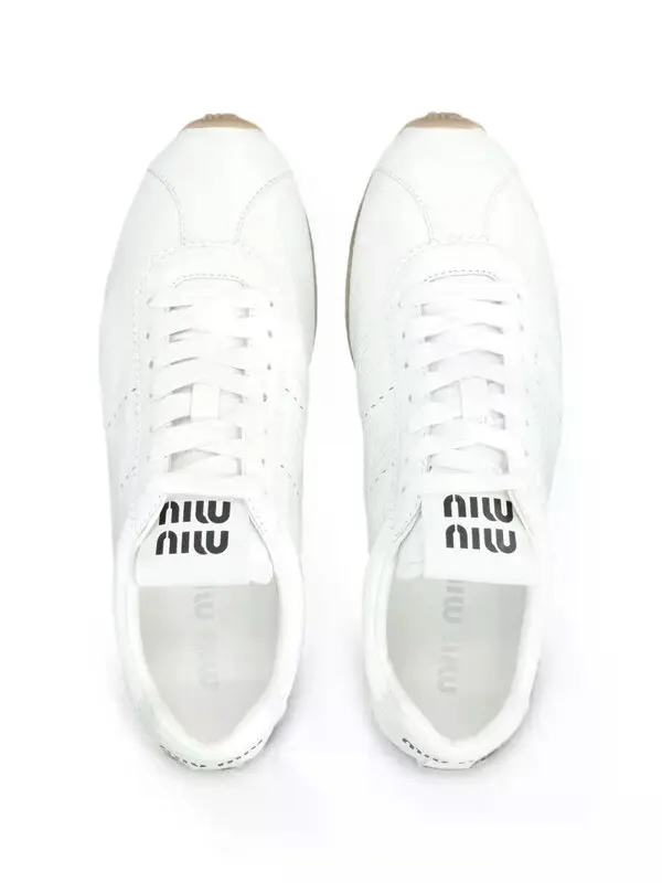 Miu Miu Plume Suede Sneakers