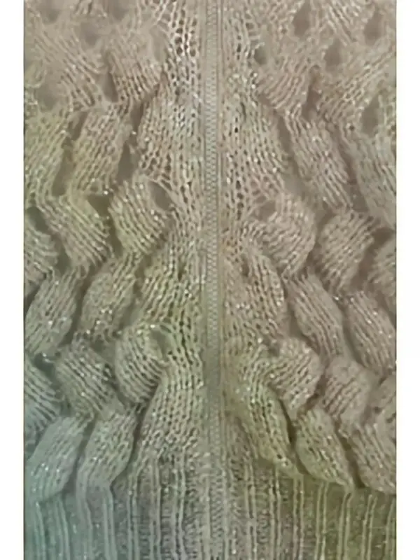 Brunello Cucinelli Dazzling Zigzag Cables Chunky-knit Cardigan