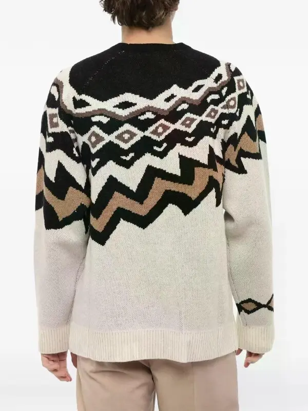 Neil Barrett Geometric-pattern Wool Sweater