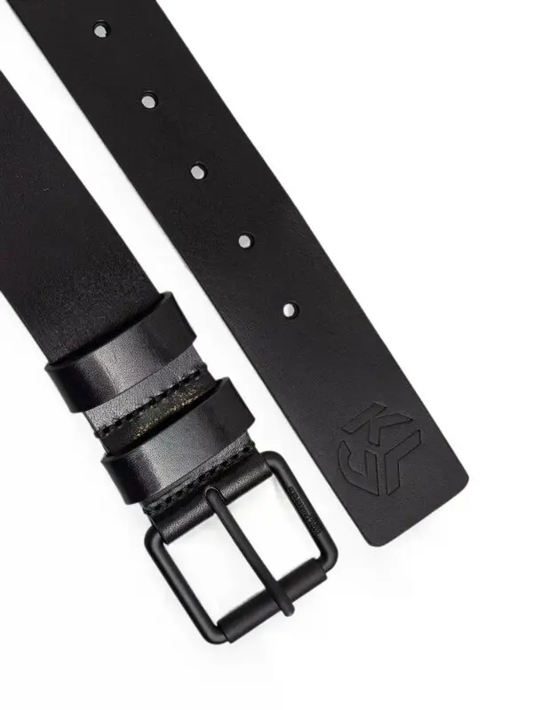 Karl Lagerfeld Logo Debossed Buckle-fastening Belt