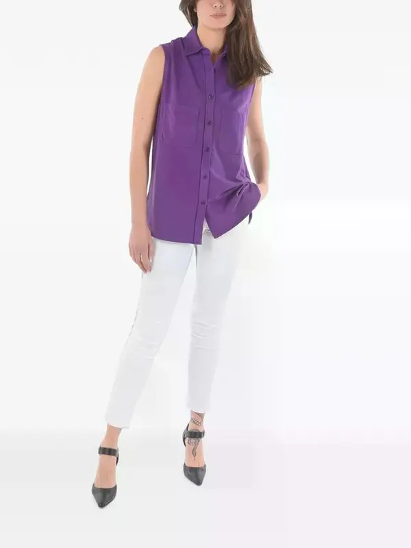 Woolrich Sleeveless Chest-pocket Shirt