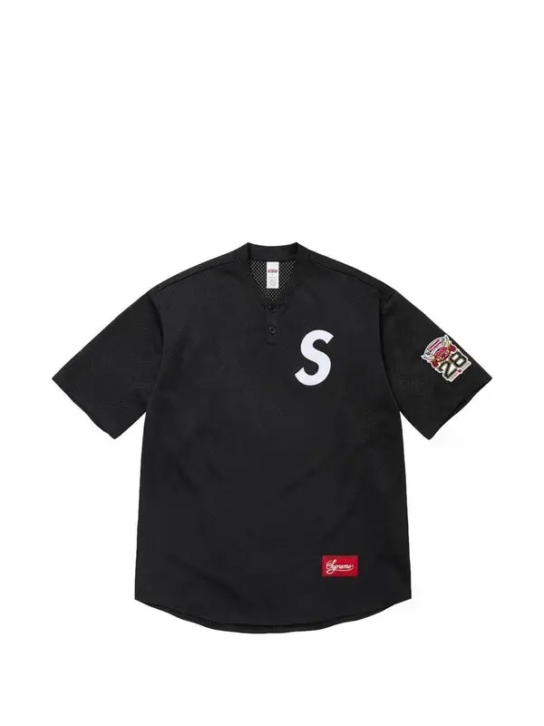 Supreme Logo-patch T-shirt - Black
