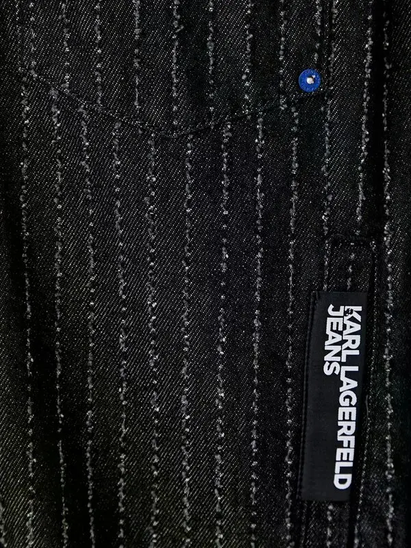 Karl Lagerfeld Pinstripe-pattern Sleeveless Jacket