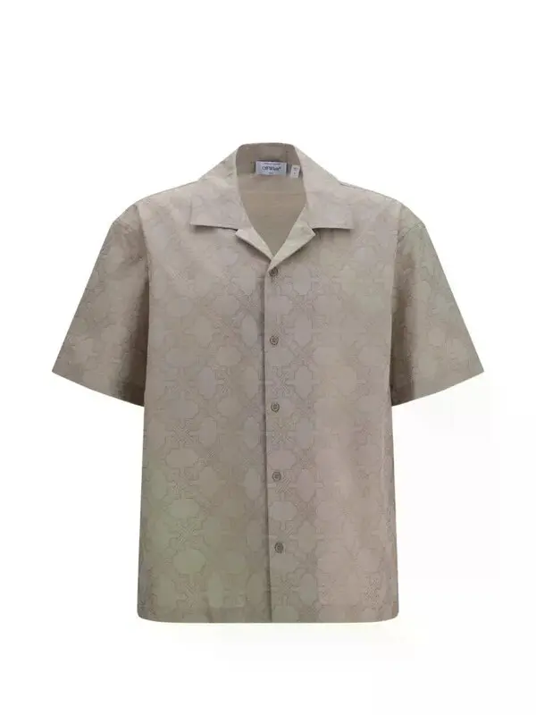 Off-White Arrow-monogram Shirt - Neutrals