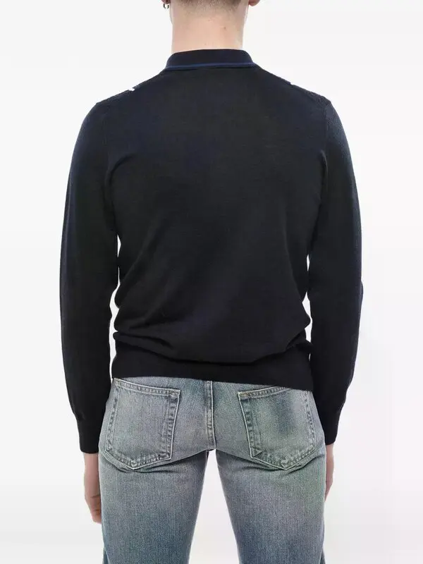 PAOLO PECORA Long-sleeve Buttoned Polo Shirt
