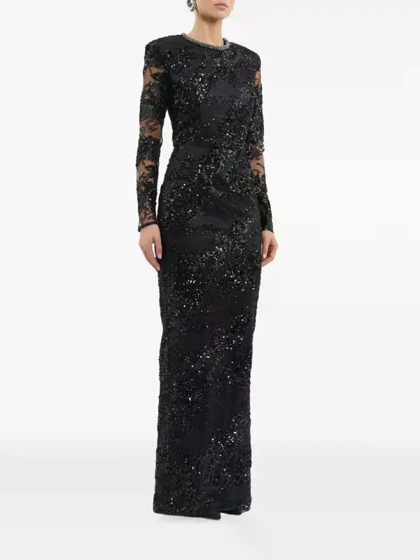 Rebecca Vallance Beau Long Sleeve Gown