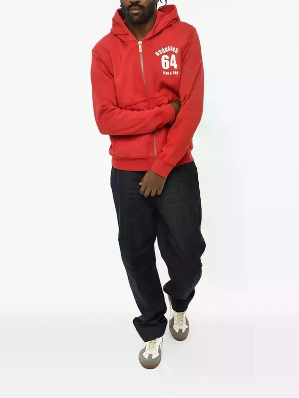 Dsquared2 Logo-print Zip-up Hoodie