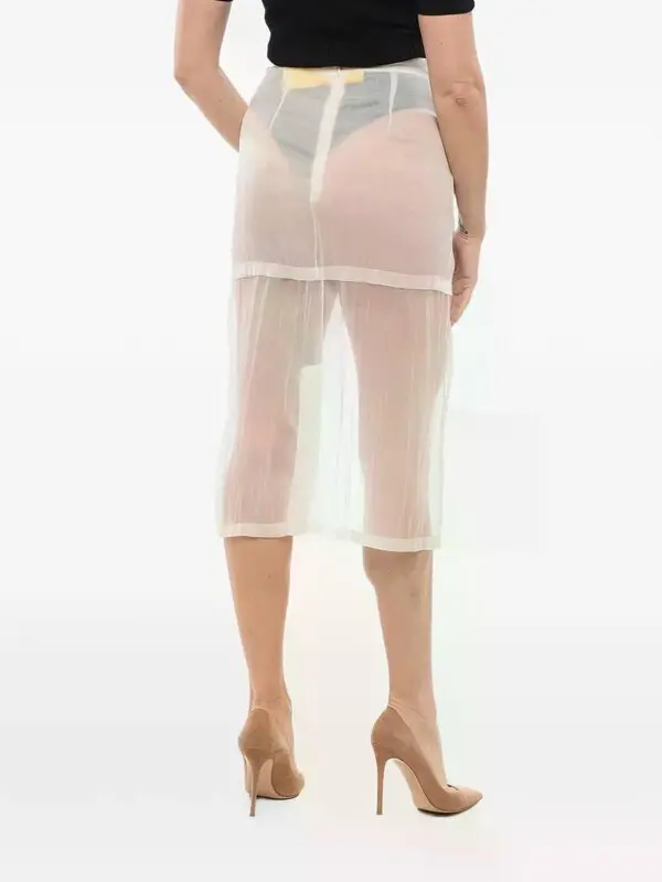 SUPER BLOND Silk Midi Skirt