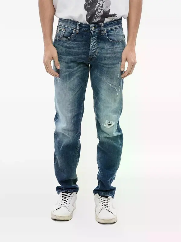 John Richmond Distressed Regular-fit Jeans