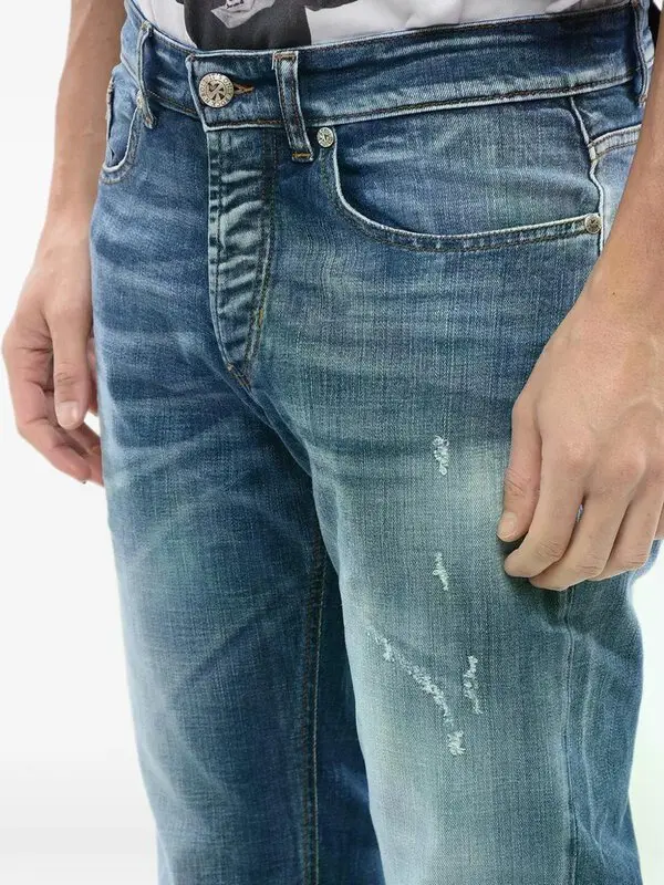John Richmond Distressed Regular-fit Jeans